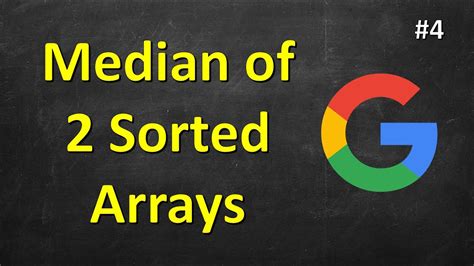 Median Of Two Sorted Arrays Leetcode 4 C Youtube