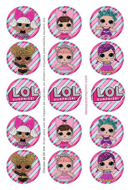 Topper Descargable Gratuito Para Tartas De Lol Surprise 631 Doll