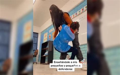 Maestra De Primaria En Nl Enseña A Estudiantes Como Actuar Ante