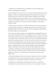 Reading Assignment Questions Week Docx What Does Jeremy Bentham Mean By Happiness How