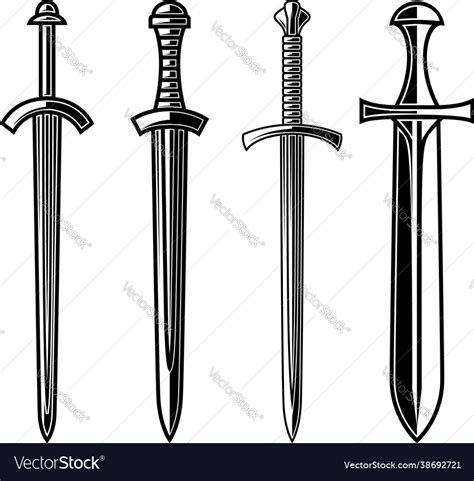Medieval Swords And Shields Clipart Heart