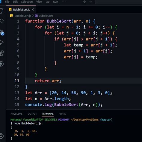 Day 21 Of 100daysofcode Challenge Bubble Sort Riffath Yousf Posted