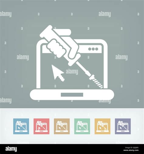 Computer Assistance Icon Stock Vector Image And Art Alamy
