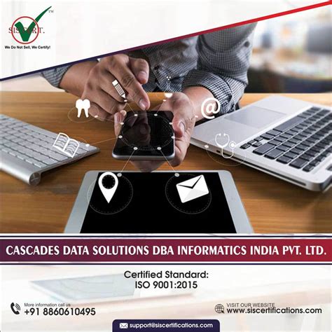 Cascades Data Solutions Dba Informatics India Private Limited Sis Certifications