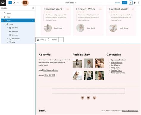 How To Create A Footer In Wordpress With Blocks