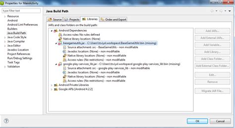 Android Import With Developers Google Games Stack Overflow