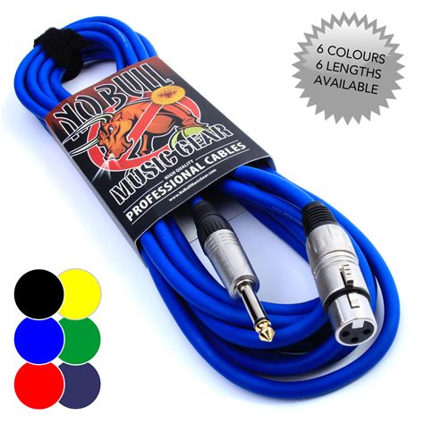 Premium Female Xlr To 14 Jack 635mm Microphone Cable Audio Lead