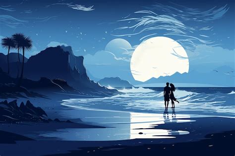 Premium Ai Image Romantic Digital Illustration Ai Generated