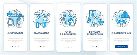 Surviving Plane Crash Onboarding Mobile App Screen Crash Airplane Banner Vector Crash Airplane