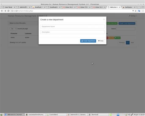 Human Resource Management Project In Codeigniter Php With Source Code