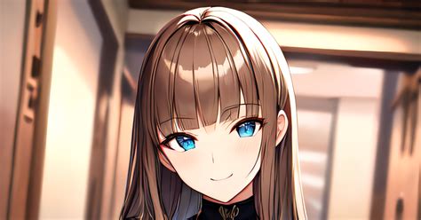 Aiイラスト ボディスーツ☓茶髪前髪ぱっつんの爆乳お姉さん⑥ ユーキヒロ自己紹介読んでのイラスト Pixiv