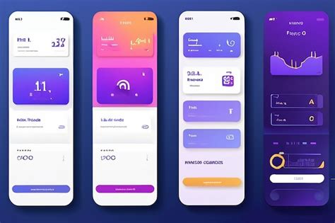 Premium Photo Design Of The Mobile Application Ui Ux A Set Of Gui