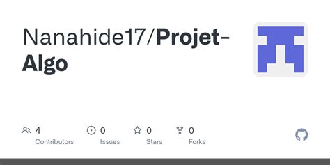 Github Nanahide Projet Algo