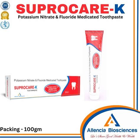 Potassium Nitrate Medicated Toothpaste Packaging Size 100 Gm At Rs