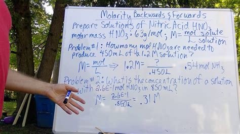 Molarity Problems 1 Youtube