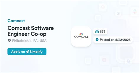 Comcast Software Engineer Co Op Comcast Simplify Jobs