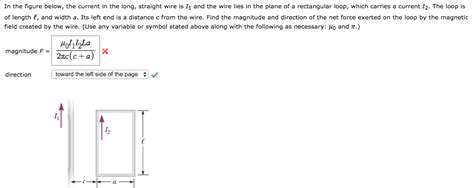 Solved In The Figure Below The Current In The Long