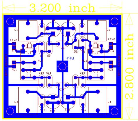 Ham Radio Mipl Pcb Band Pass Filter 2b Trx