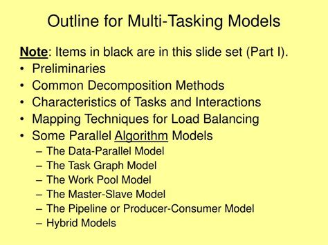 Ppt Multi Tasking Models And Algorithms Powerpoint Presentation Free