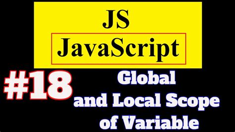 18 javascript tutorial in hindi global and local scope in javascript