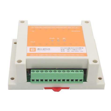 Modbus Rtu Protocal 8 In 8 Out Controller Rs485 Module Remote Io Da Plc Extension Module Free