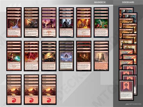 Pauper Burn Deck By Federico Santoni Mtg Decks