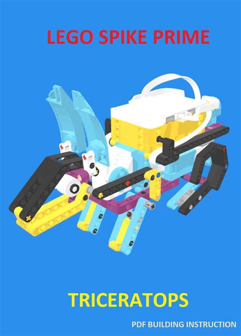 Triceratops Lego Spike Prime Pdf Instruction Lego Wedo Instructions