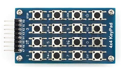 buy keyboard 4x4 tact switch matrix waveshare botland robotic shop