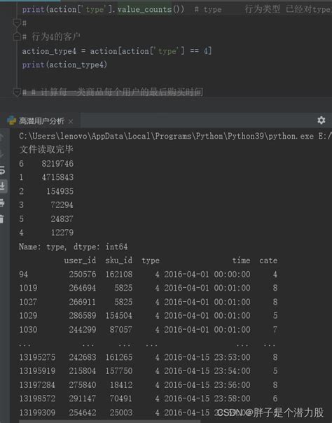 Python高潜用户分析 Csdn博客