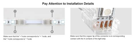 RGBZONE 10 Packs 4 Pin RGB LED Light Strip Connectors 10mm Wide Unwired Gapless Solderless Strip