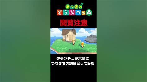 【あつ森】つねきちの別荘にタランチュラ大量発生させたら反応が面白すぎた【あつまれどうぶつの森】 Shorts Youtube