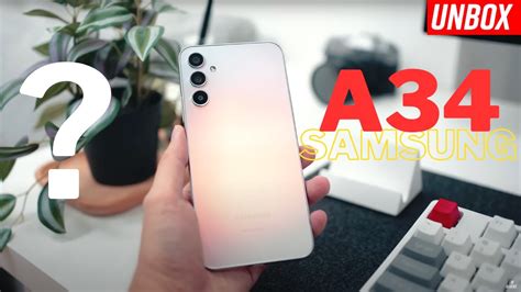 Samsung Galaxy A34 5g Silver Unboxing First Impressions Youtube