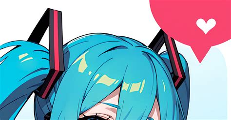 Hatsune Miku Vocaloid Girl 初音ミク Pixiv