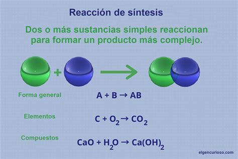 ¿qué Es Una Reacción De Síntesis Definición Y Ejemplos El Gen Curioso