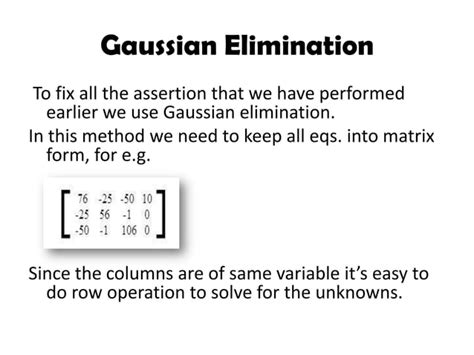 Electrical Circuits In Concept Of Linear Algebra Ppt
