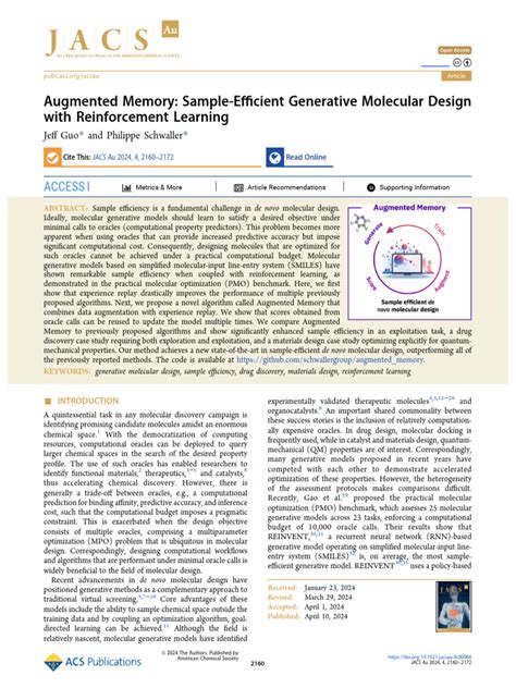 Augmented Memory Sample Efficient Generative Molecular Design With