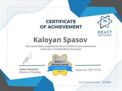 React Certification On Linkedin Reactcertification Reactjs Bulgaria