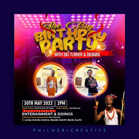 Bithday Party Design Flyer Free Psd Flyer Party Flyer