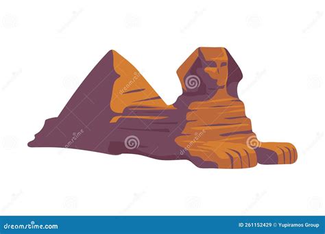 Sphinx And Pyramid In Egypt Stock Illustration Illustration Of