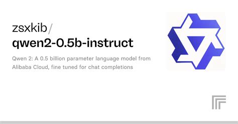 Zsxkibqwen2 05b Instruct Run With An Api On Replicate