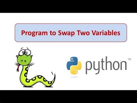 Program To Swap Two Variables I Learn Python By Example YouTube