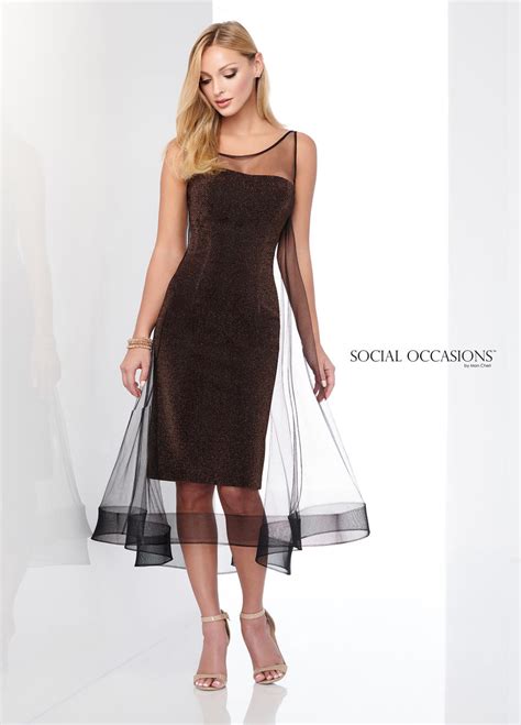 French Novelty Mon Cheri Social Occasions Sheer Pc Dress