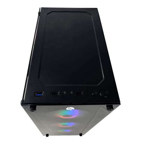 Gabinete Gamer Hayom 4 Fans Rgb Lateral E Frontal Em Vidro Temperado