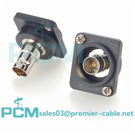 China BNC Female To BNC Female Feed Through Panel Mount Connector