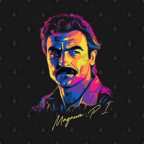 Magnum Pi 80s Vintage Style Design Tom Selleck T Shirt Teepublic