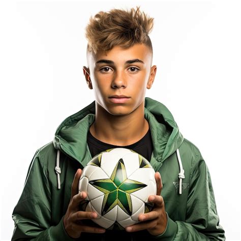 Premium Ai Image Brazilian Teenage Boy Juggling Soccer Ball