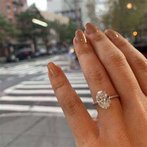Ctw Solitaire Oval Cut Engagement Ring In 18k Gold 42 Off