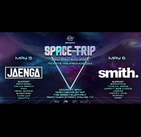 Jaenga Smith May 5th And 6th 2023 The Green Elephant In Dallas Ham Promotions