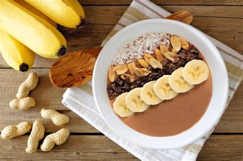Chocolate Peanut Butter Smoothie Bowl Recipe Kayla Itsines Peanut