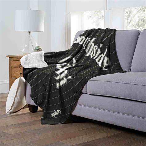 Mlb Chicago White Sox City Connect Silk Touch Sherpa Throw Blanket 50x